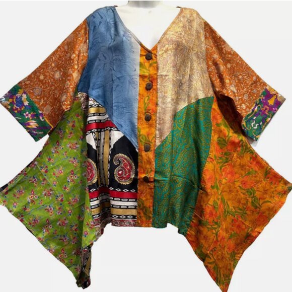 Funky Stuff | Tops | Nwt Funky Stuff Patch Hippy Bohemian Pure Light ...